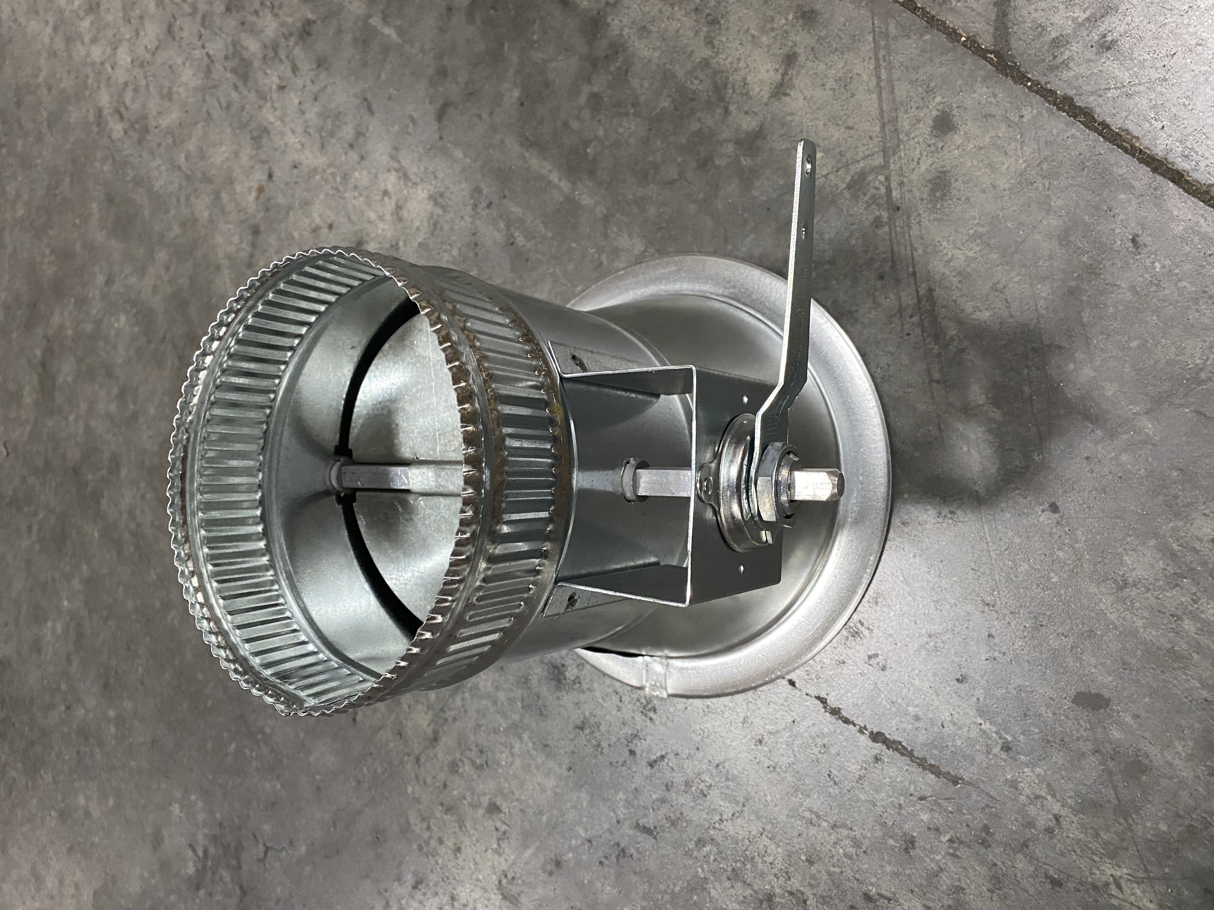 CNS2PR8GA26DC 8" CONICAL AIR-TITE W/2" STAND-OFF AND 3/8" ROD YELLOW ...