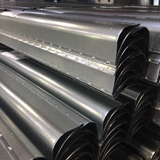 2" X 10' HOLLOW TURNING VANE 26ga | American Metals Supply Co., Inc.