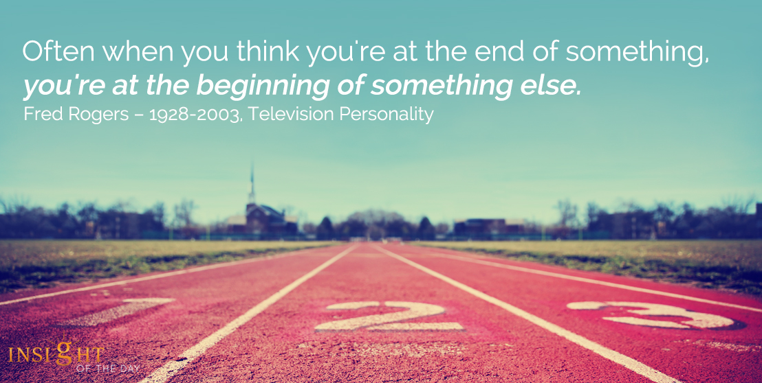 Often End Beginning Fred Rogers Television Personality Often End Beginning Fred Rogers Television Personality