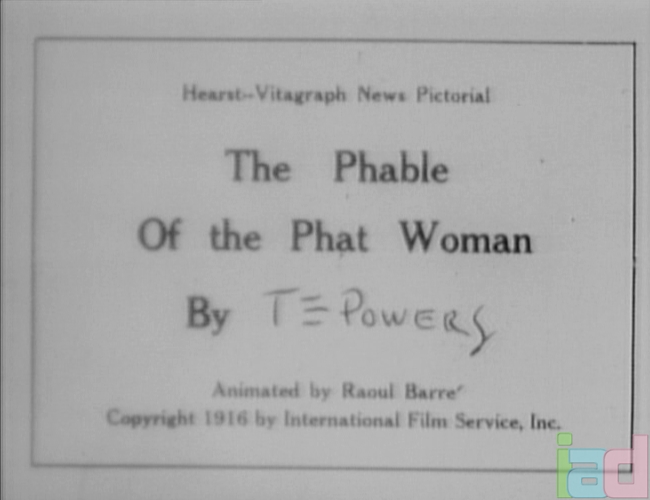 Phable of a Phat Woman (1916) - The Internet Animation Database