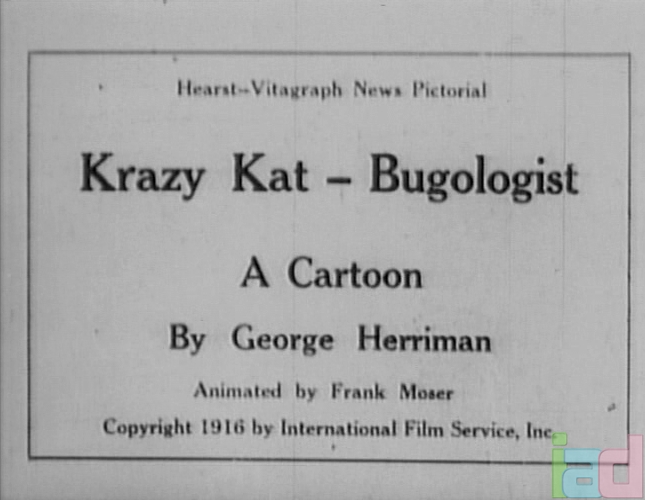 Krazy Kat, Bugologist (1916) - The Internet Animation Database