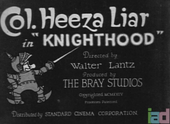 Col. Heeza Liar's Knighthood (1924) - The Internet Animation Database