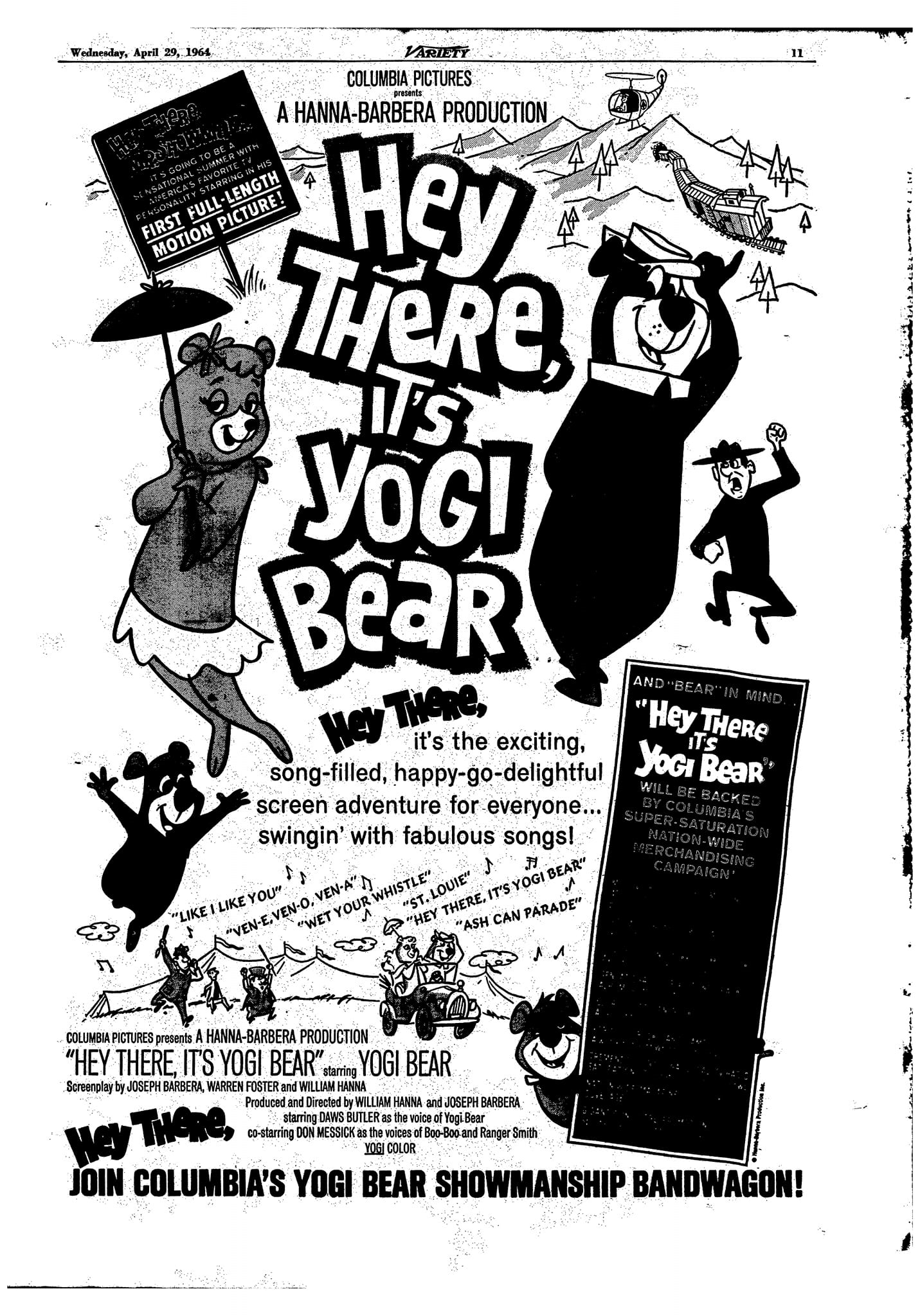 Hey There, It's Yogi Bear (1964) - The Internet Animation Database