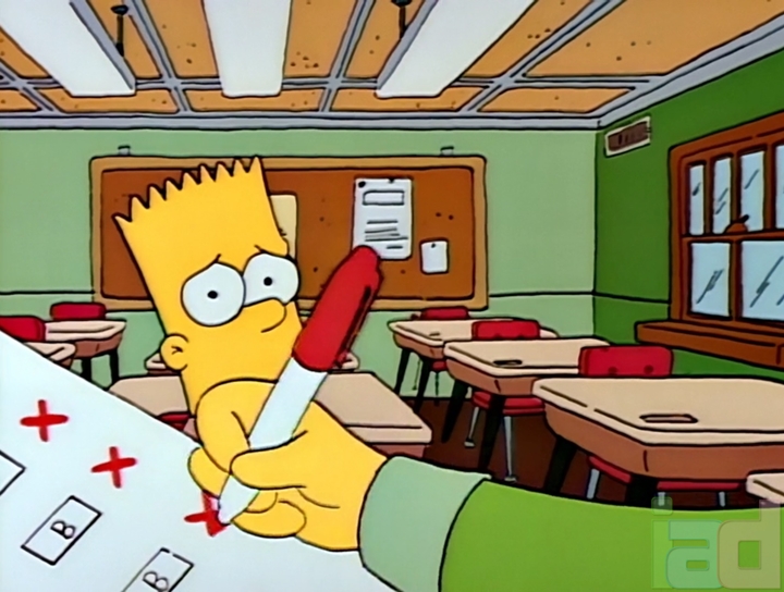 Bart Gets an F (1990) - The Internet Animation Database