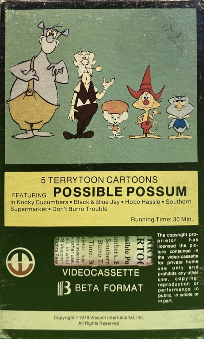 5 Terrytoon Cartoons Featuring Possible Possum - The Internet Animation ...