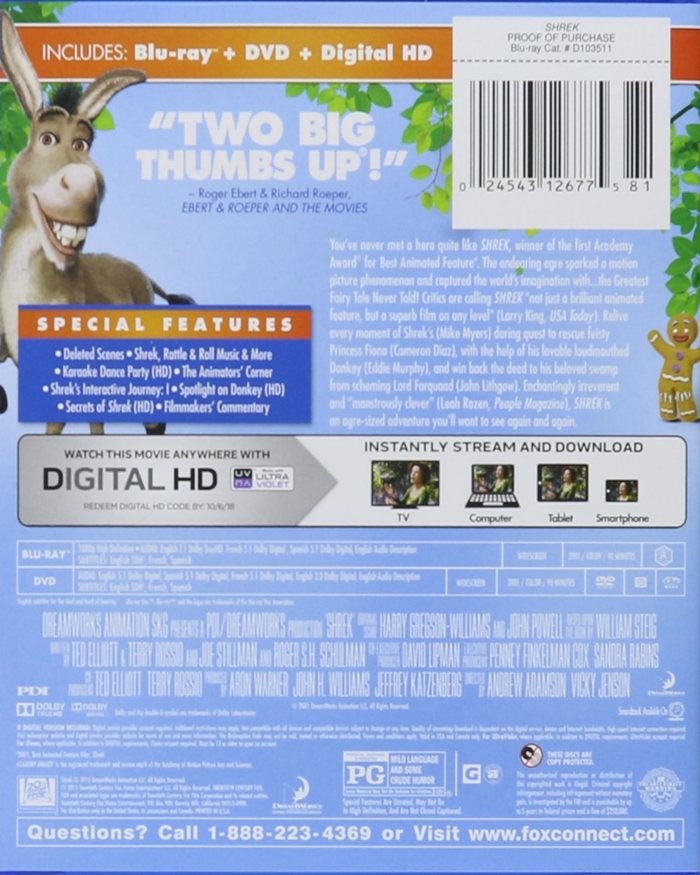 Shrek (Anniversary Edition) - The Internet Animation Database