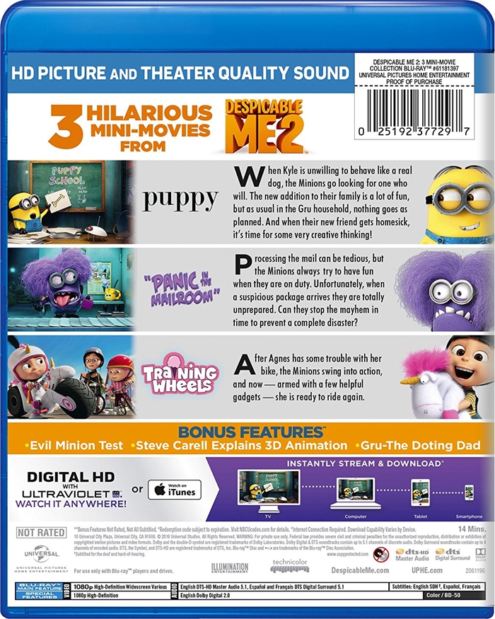Despicable Me 2: 3 Mini-Movie Collection - The Internet Animation Database