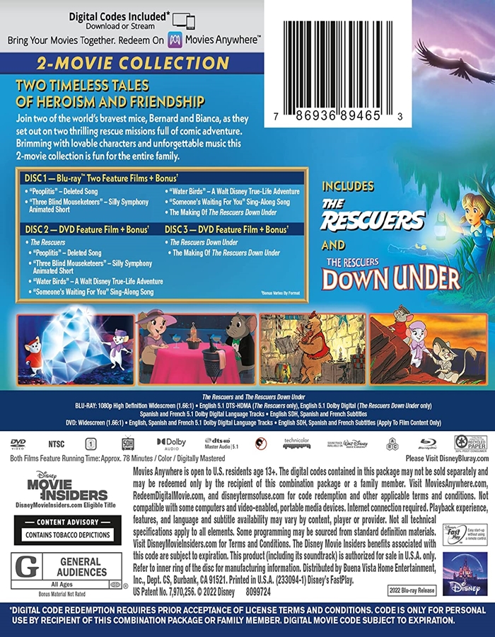 The Rescuers 2-Movie Collection - The Internet Animation Database