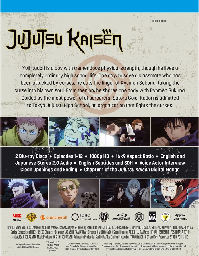 Jujutsu Kaisen - Season One Part One - The Internet Animation Database