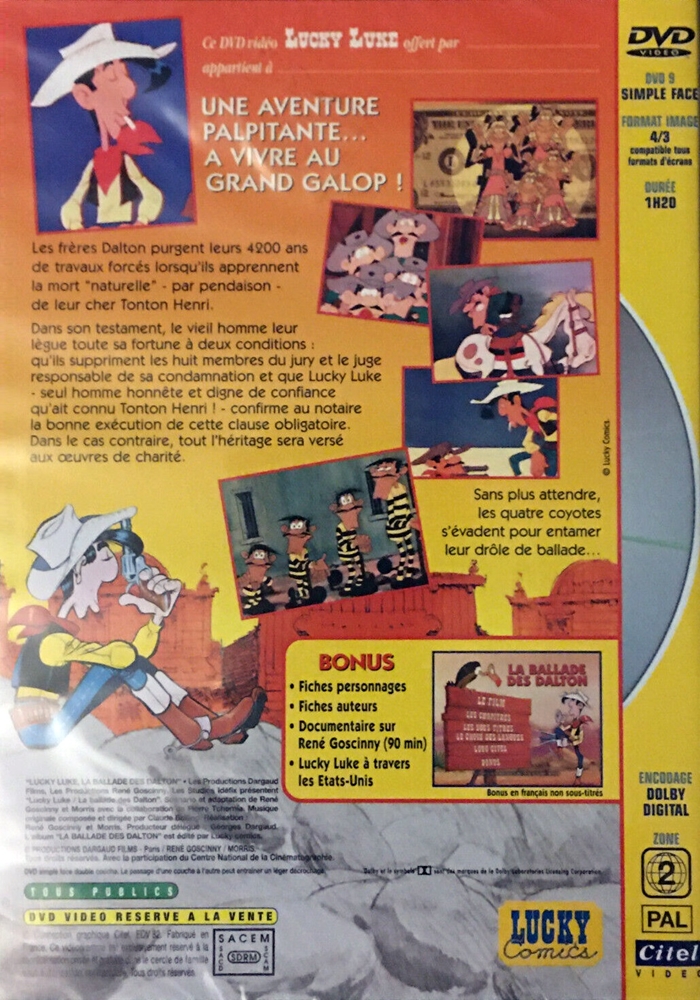 Lucky Luke: La Ballade des Dalton - The Internet Animation Database