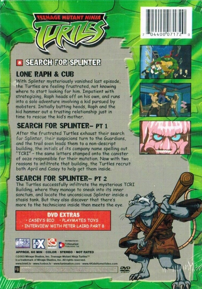 Volume 8 - The Search for Splinter - The Internet Animation Database