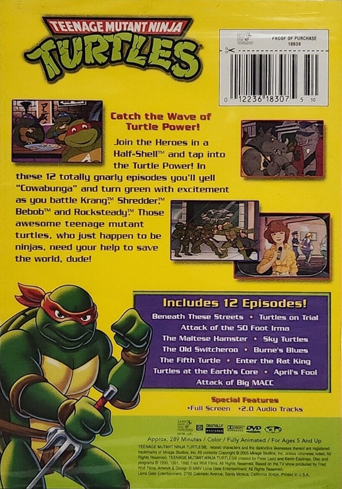 Teenage Mutant Ninja Turtles Volume 3 - The Internet Animation Database