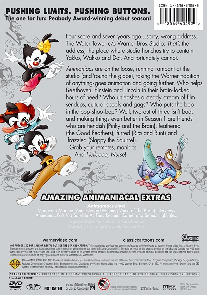 Animaniacs Volume 1 - The Internet Animation Database