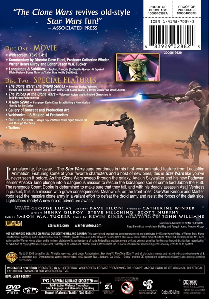 Star Wars: The Clone Wars - Two-Disc Special Edition - The Internet ...
