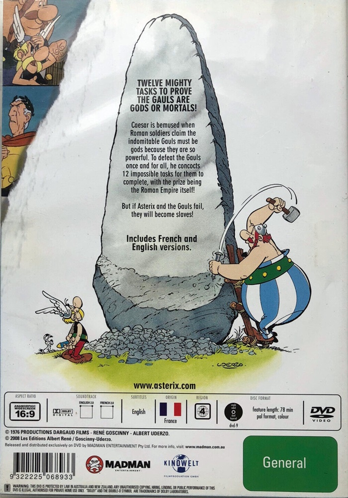The Twelve Tasks of Asterix - The Internet Animation Database