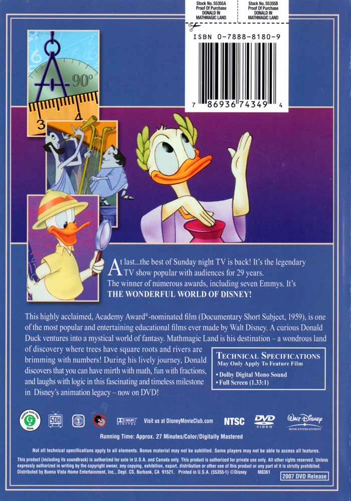 Donald in Mathmagic Land - The Internet Animation Database