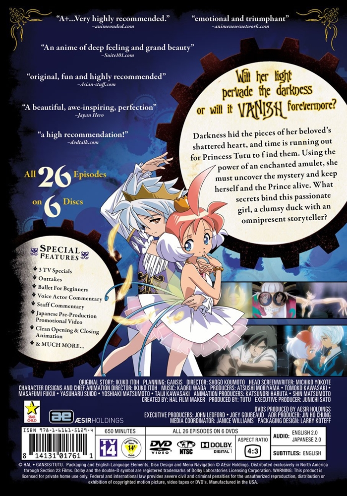 Princess Tutu - Complete Collection - The Internet Animation Database