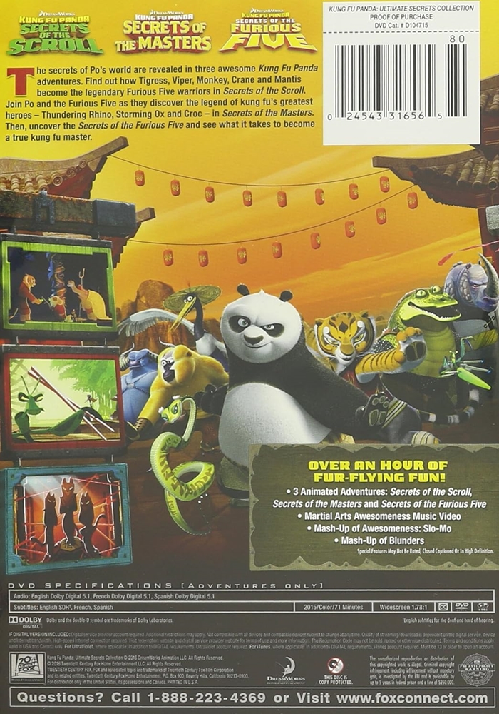 Kung Fu Panda Ultimate Secrets Collection - The Internet Animation Database