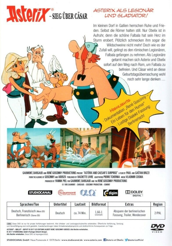 Asterix - Sieg über Cäsar - The Internet Animation Database