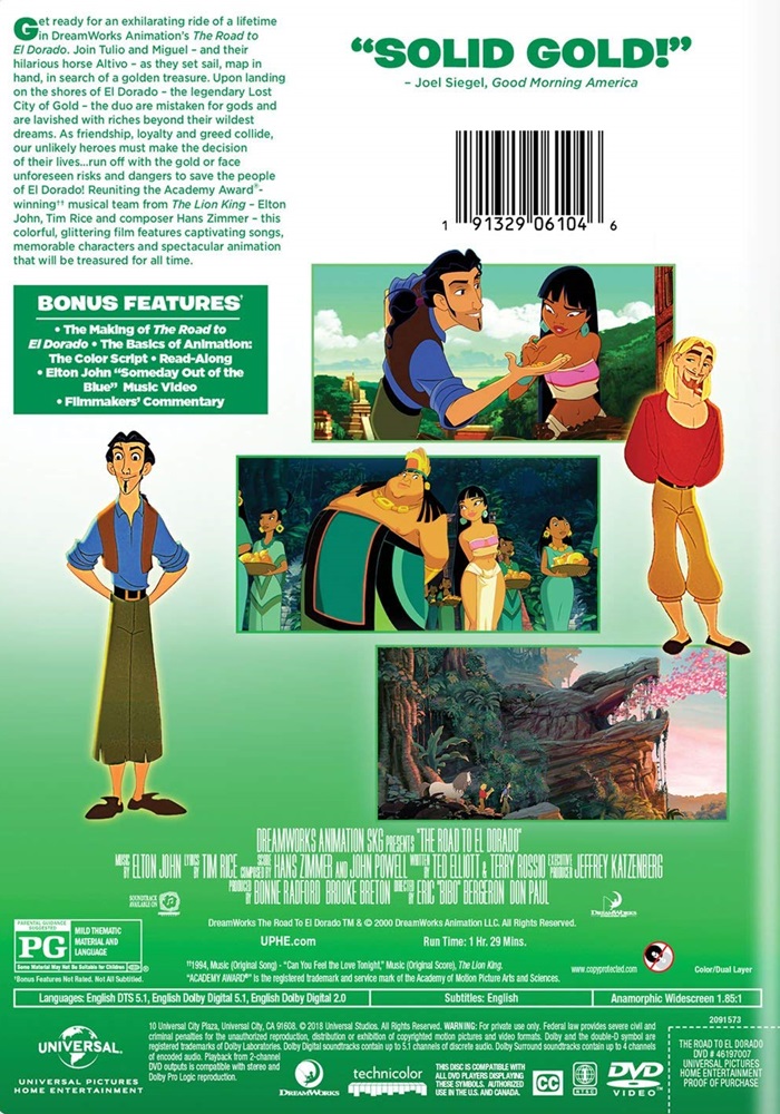The Road to El Dorado - The Internet Animation Database