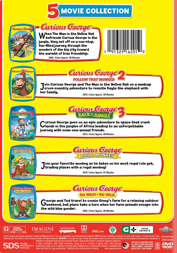 Curious George 5-Movie Collection - The Internet Animation Database