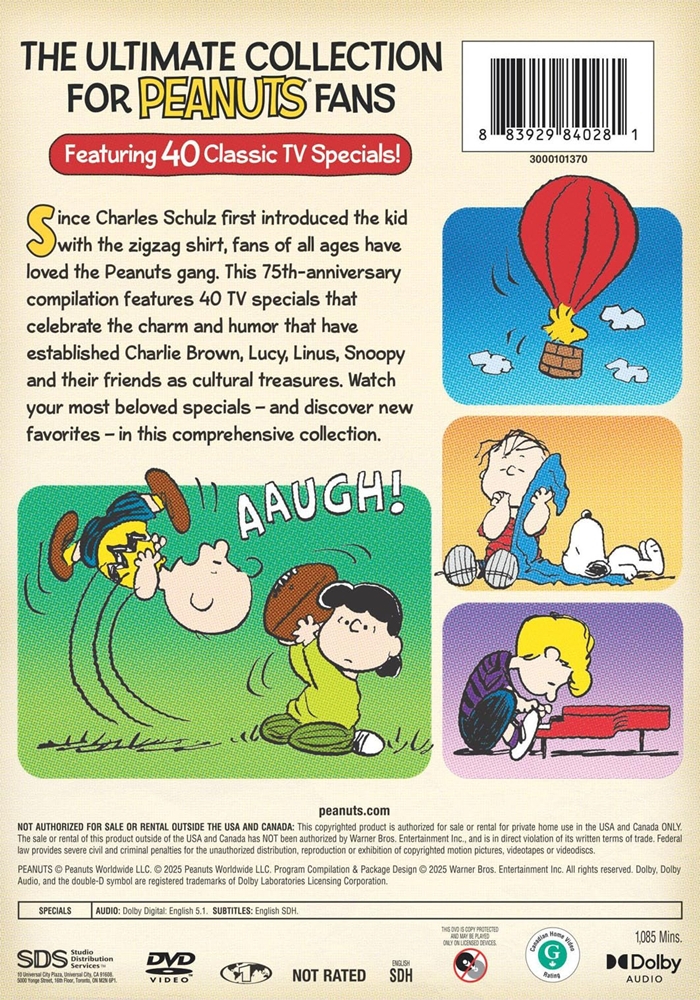 Peanuts: 75th Anniversary Ultimate TV Specials Collection - The ...