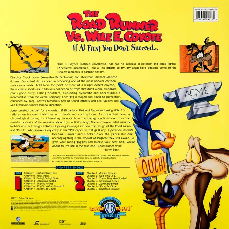 The Road Runner Vs. Wile E. Coyote: If At First You Don't Succeed ...