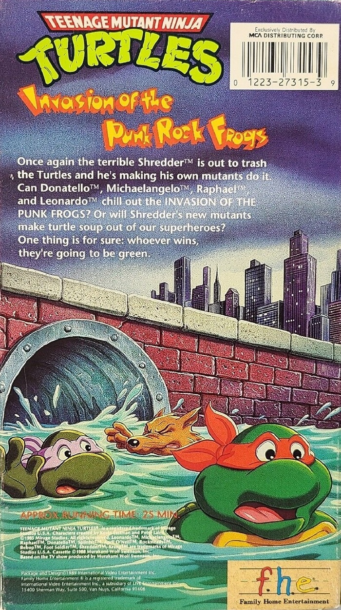 Teenage Mutant Ninja Turtles - Invasion of The Punk Rock Frogs - The ...