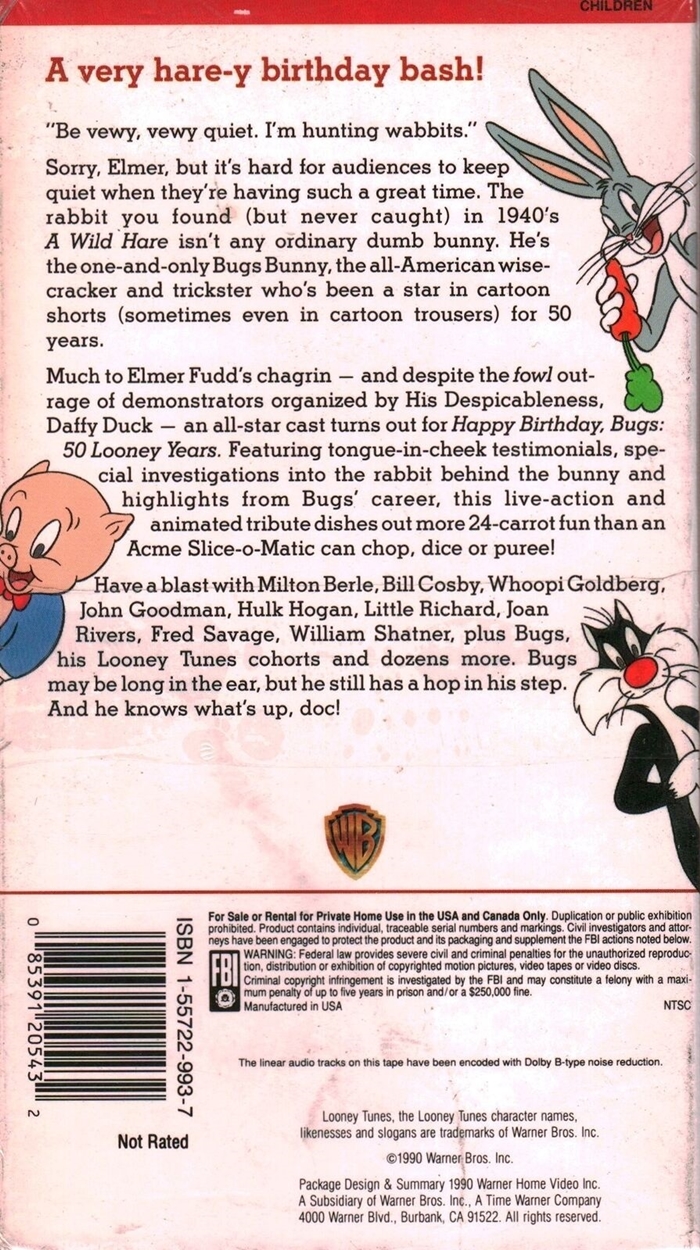 Happy Birthday, Bugs!: 50 Looney Years - The Internet Animation Database