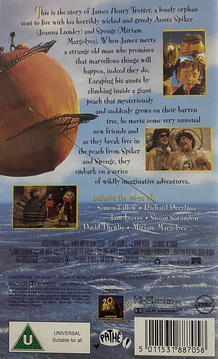 James and the Giant Peach - The Internet Animation Database