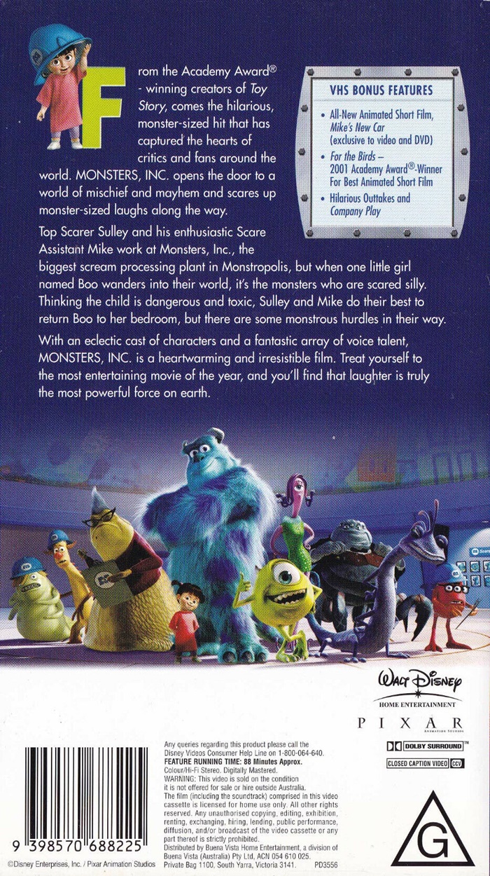 Monsters, Inc. - The Internet Animation Database
