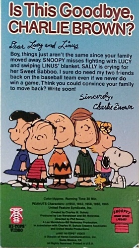 Is This Goodbye, Charlie Brown? - The Internet Animation Database