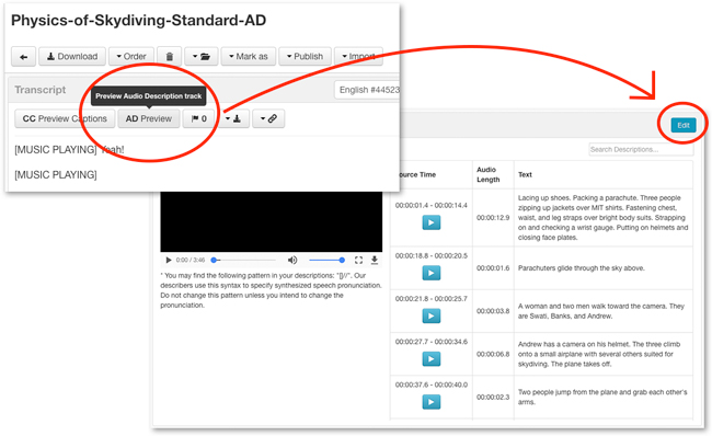 Audio Description - How To Edit – 3Play Media Support