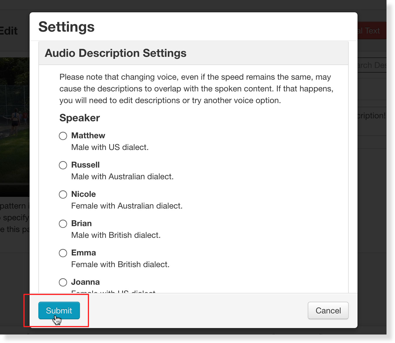 Audio Description - How To Edit – 3Play Media Support