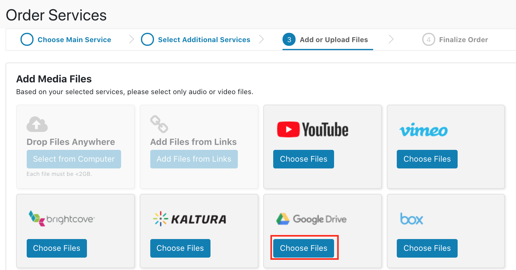 Google Drive Integration: How To Order – 3Play Media Support Google Drive Integration: How To Order – 3Play Media Support