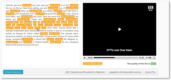 Review Alignment Files – 3Play Media Support