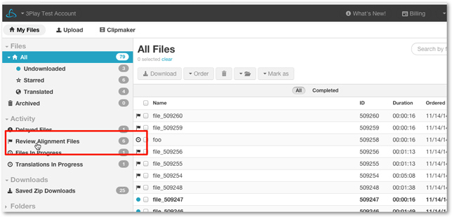 Review Alignment Files – 3Play Media Support