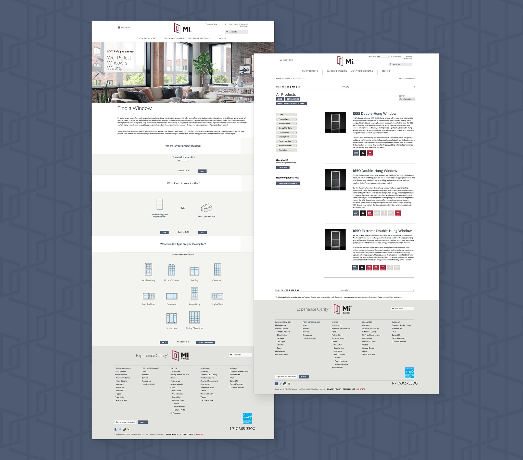 website redesign | mi windows & doors | case study | Interrupt