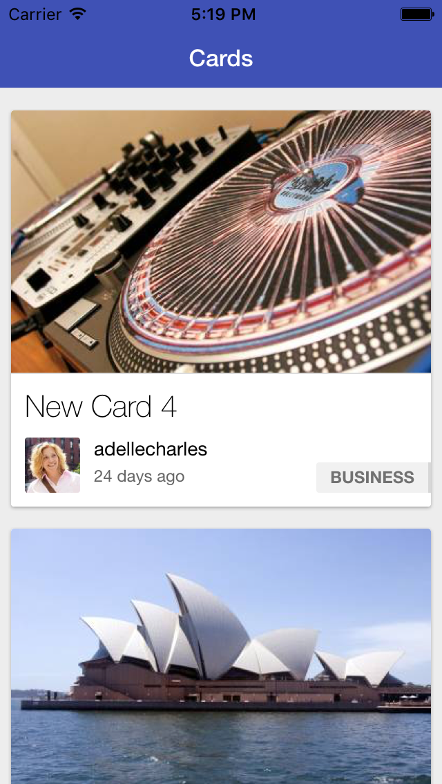 Card1 ionic card theme Ionic Marketplace Card1 ionic card theme Ionic Marketplace