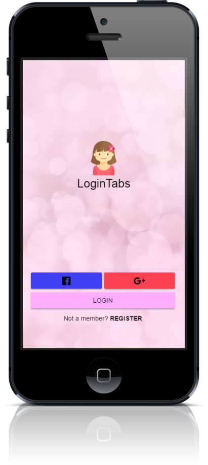 Login Tabs Ionic Marketplace 