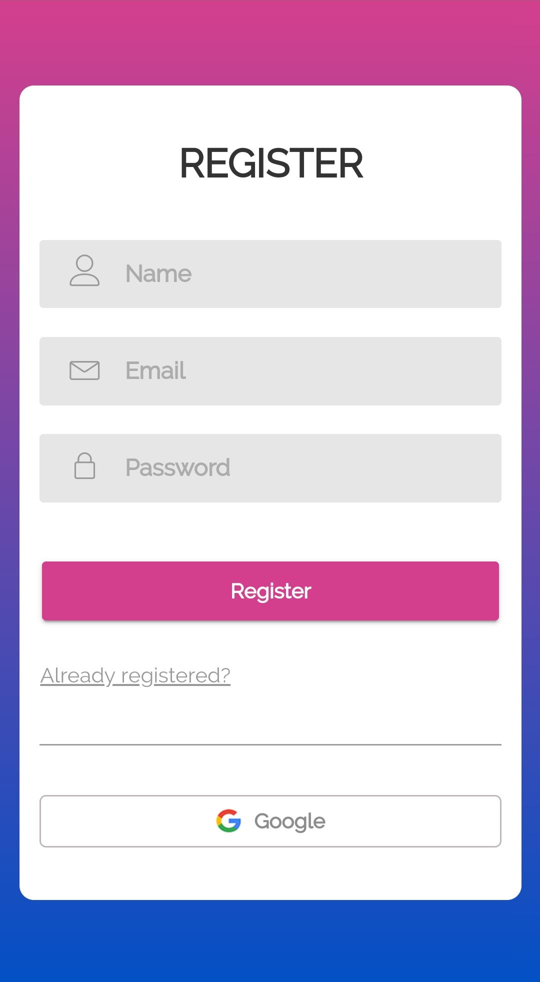Material-design-login - Ionic Marketplace Material-design-login - Ionic Marketplace