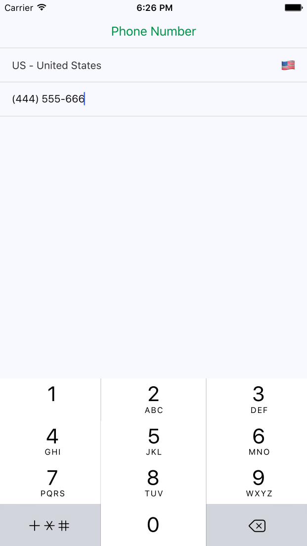 Phone number validation Ionic Marketplace