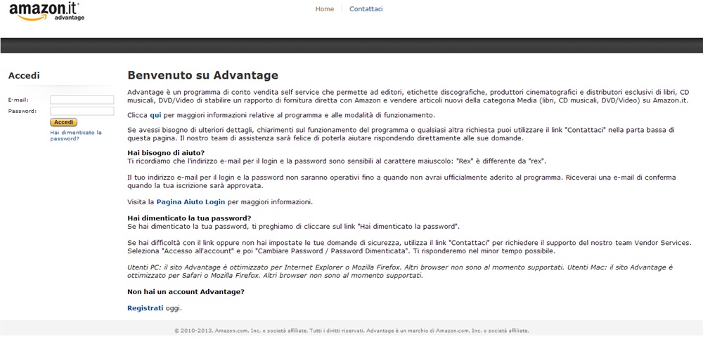Amazon.it lancia il programma Advantage | Comunicato stampa | iPressLIVE