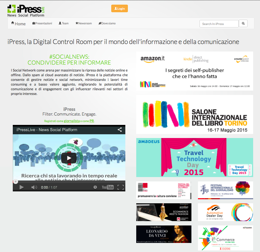 START UP EDITORIALI E STRATEGIE SOCIAL | iPress al Salone del Libro ...