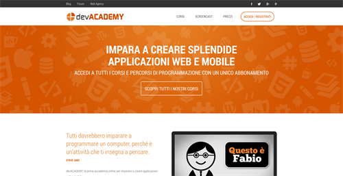 devACADEMY, la prima accademia on-line italiana per imparare a programmare | Comunicato stampa ...