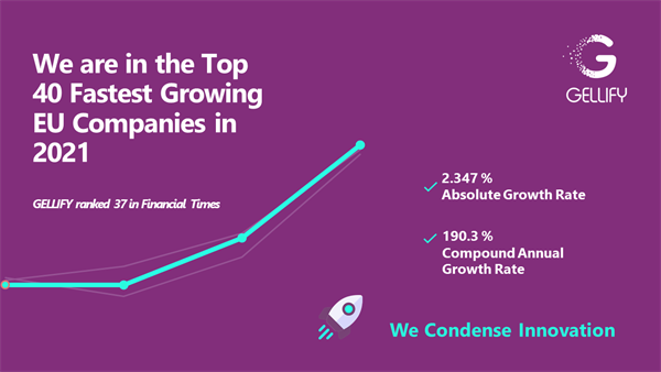 GELLIFY è tra le prime 40 aziende nella FT1000 2021 | Comunicato stampa ...