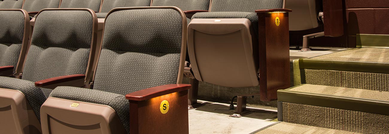Aisle light options for auditorium and theatre chairs manufactured by ...