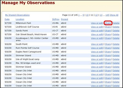 New Feature—eBird Checklist Sharing! - eBird West Indies