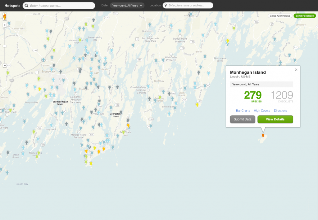 Introducing the eBird Hotspot Explorer! - Maine eBird