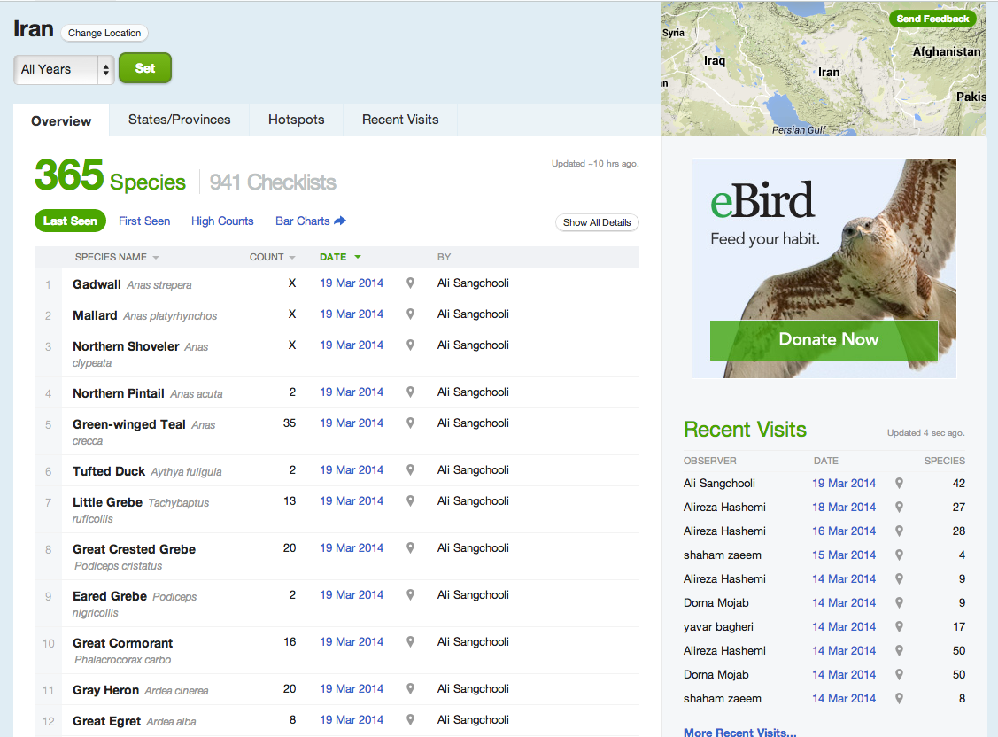 Introducing the eBird Location Explorer! - eBird